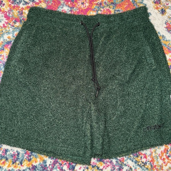 Native Language | Shorts | Native Language Hunter Green Sherpa Shorts ...